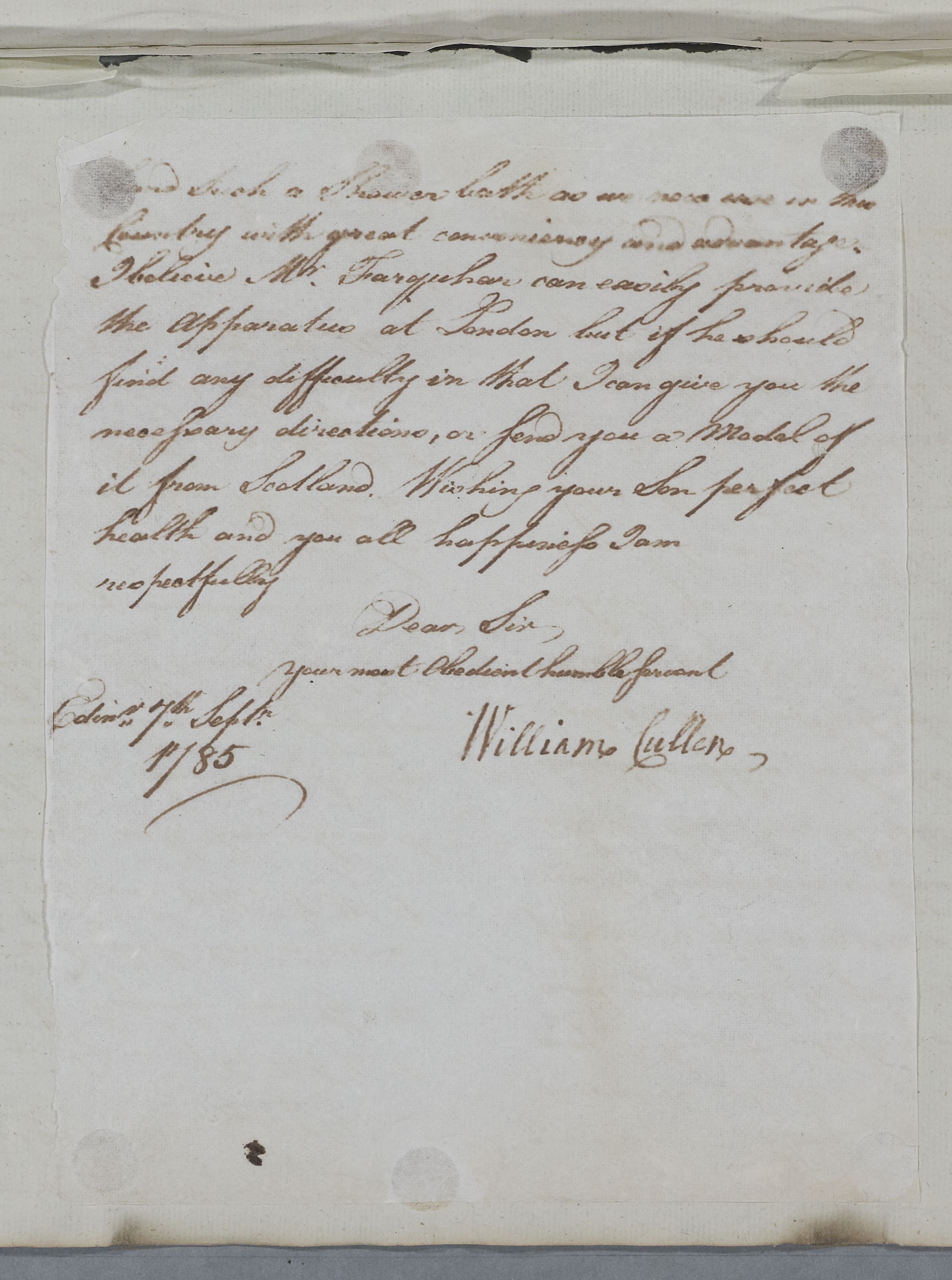 The Cullen Project | [ID:5142] From: Dr William Cullen (Professor ...