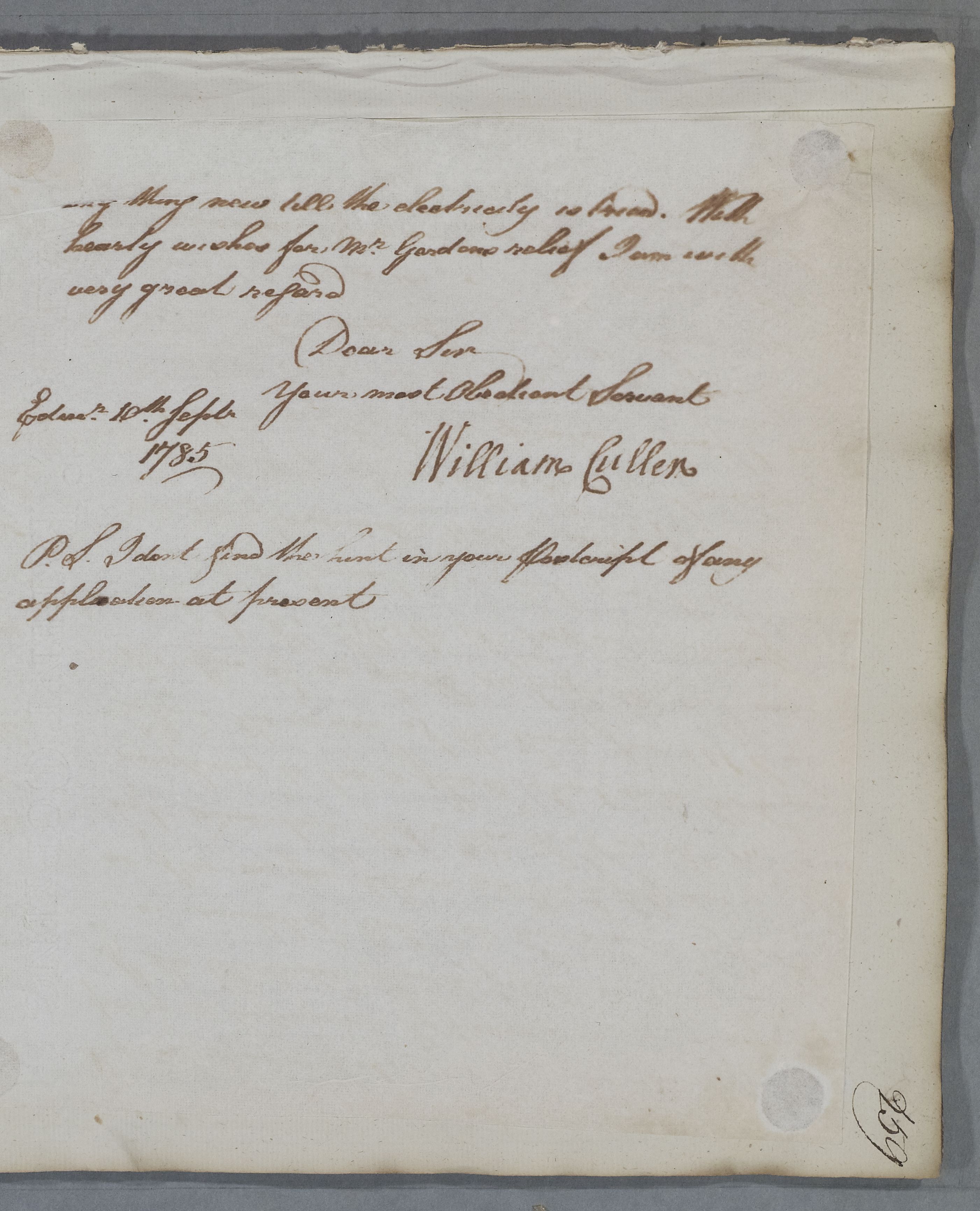 The Cullen Project | [ID:5144] From: Dr William Cullen (Professor ...