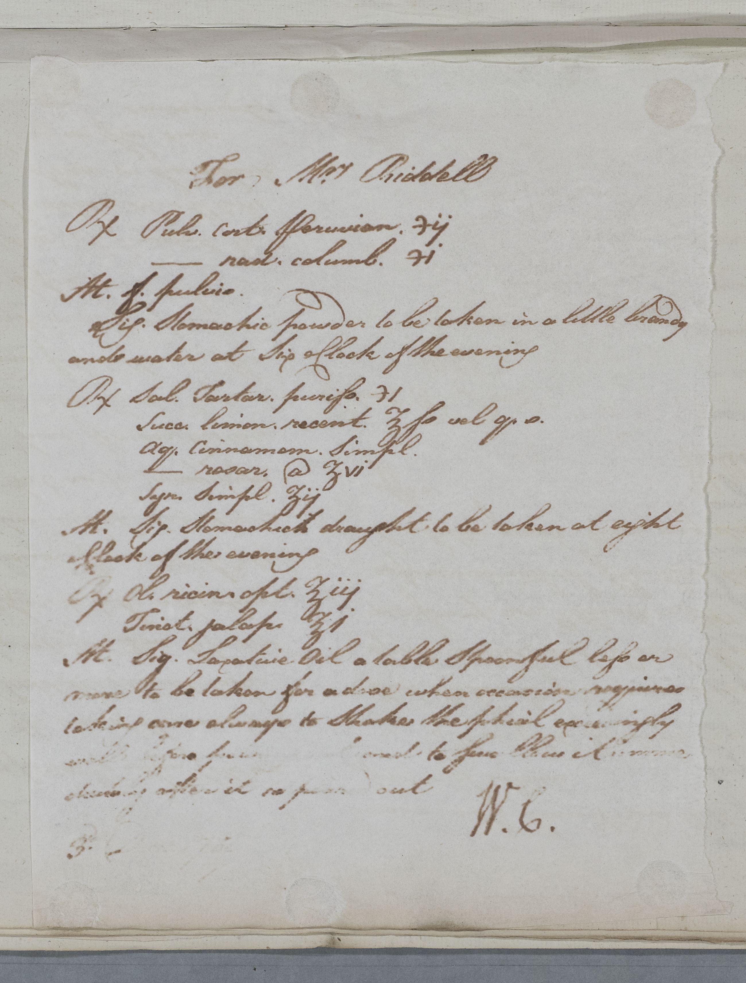 The Cullen Project | [ID:5176] From: Dr William Cullen (Professor ...