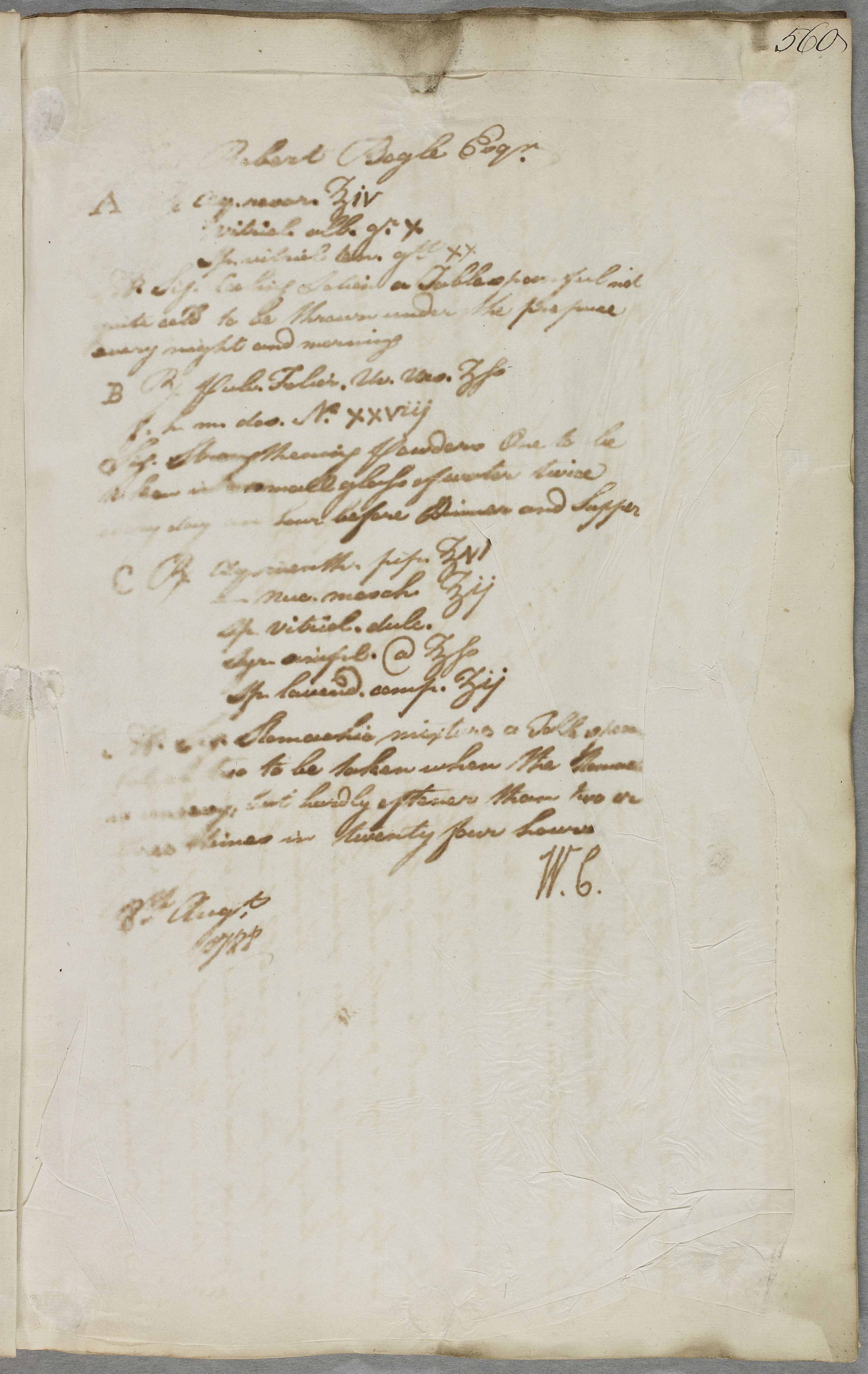 The Cullen Project | [ID:5690] From: Dr William Cullen (Professor ...