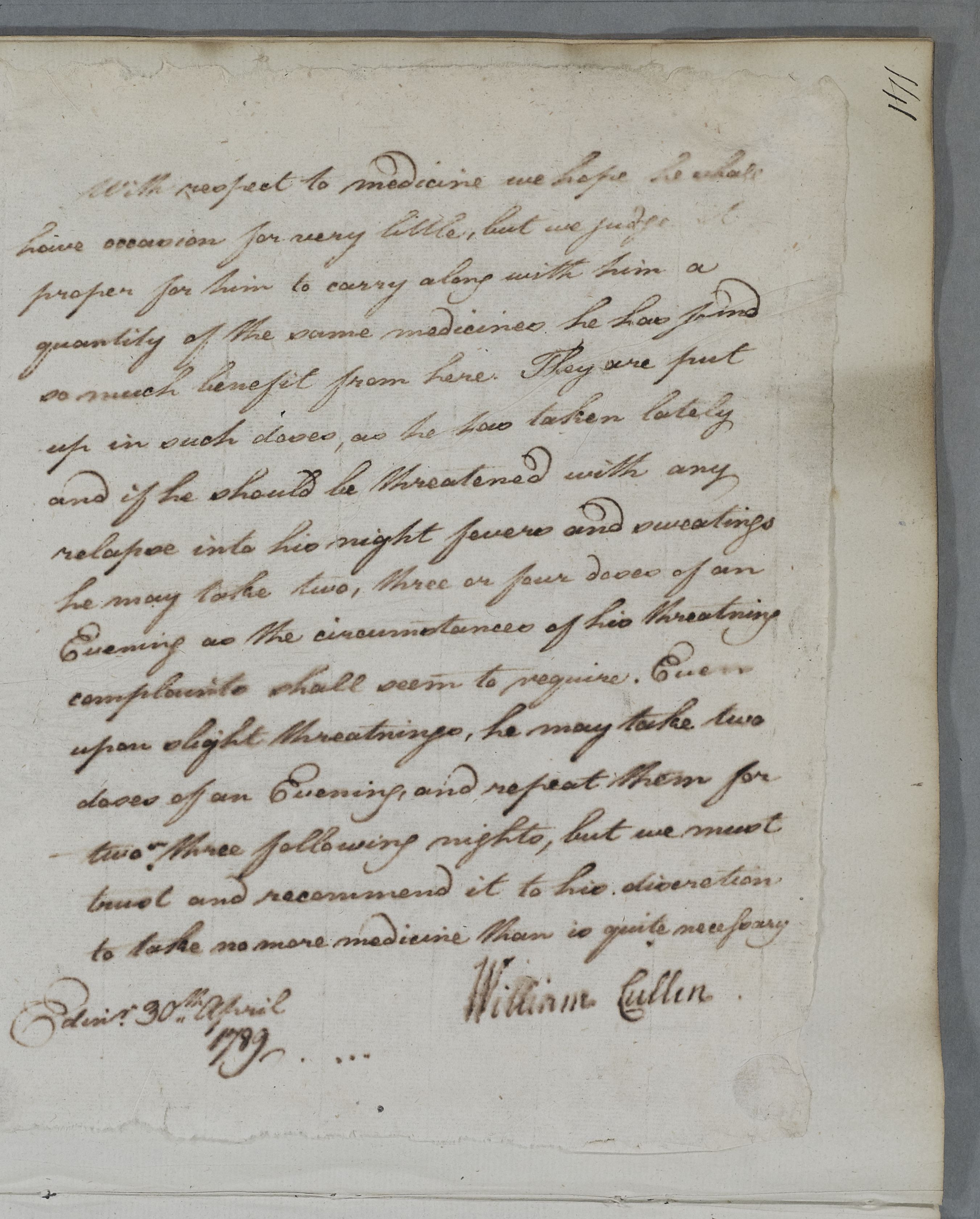 The Cullen Project | [ID:5813] From: Dr William Cullen (Professor ...