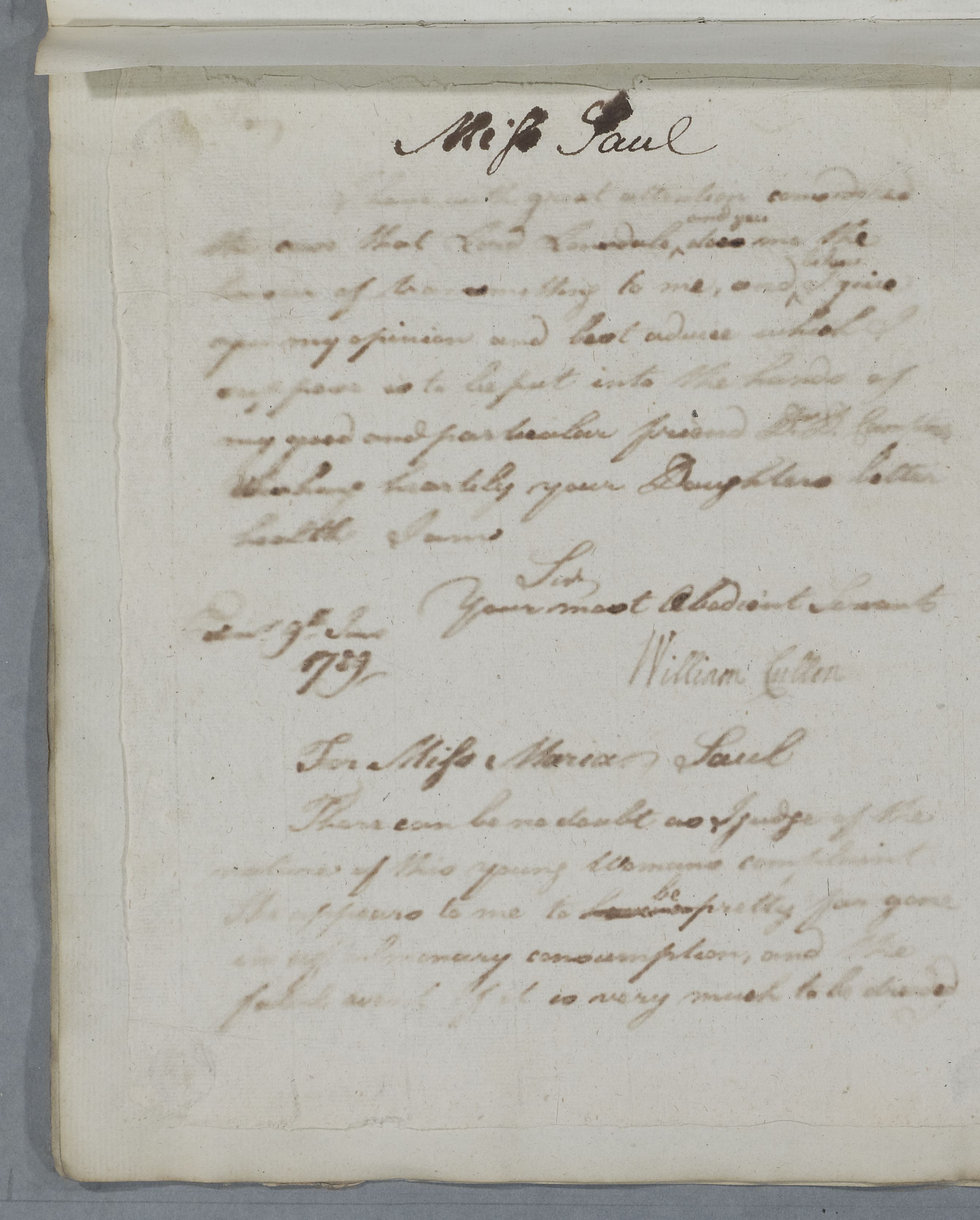 The Cullen Project | [ID:5831] From: Dr William Cullen (Professor ...