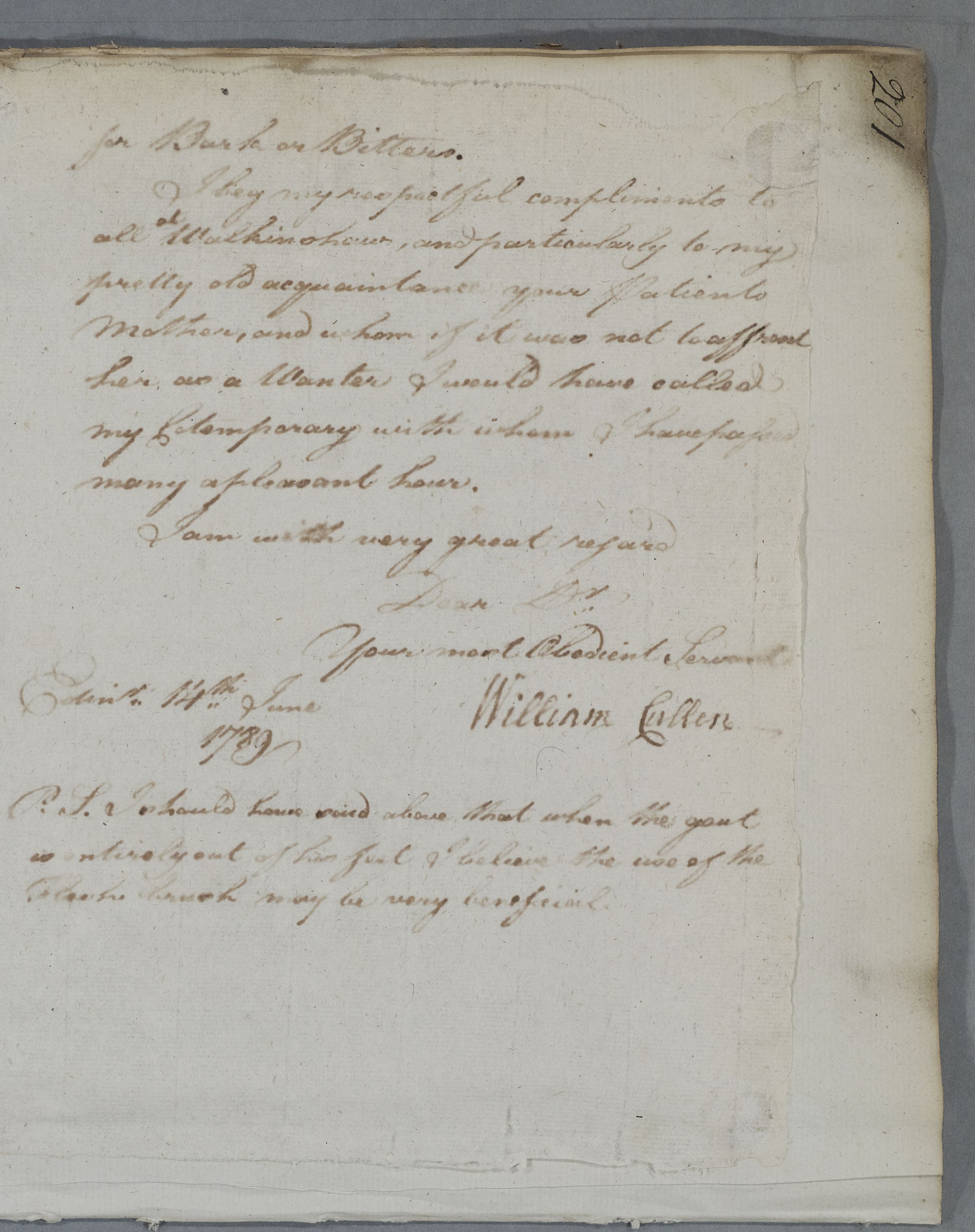 The Cullen Project | [ID:5835] From: Dr William Cullen (Professor ...