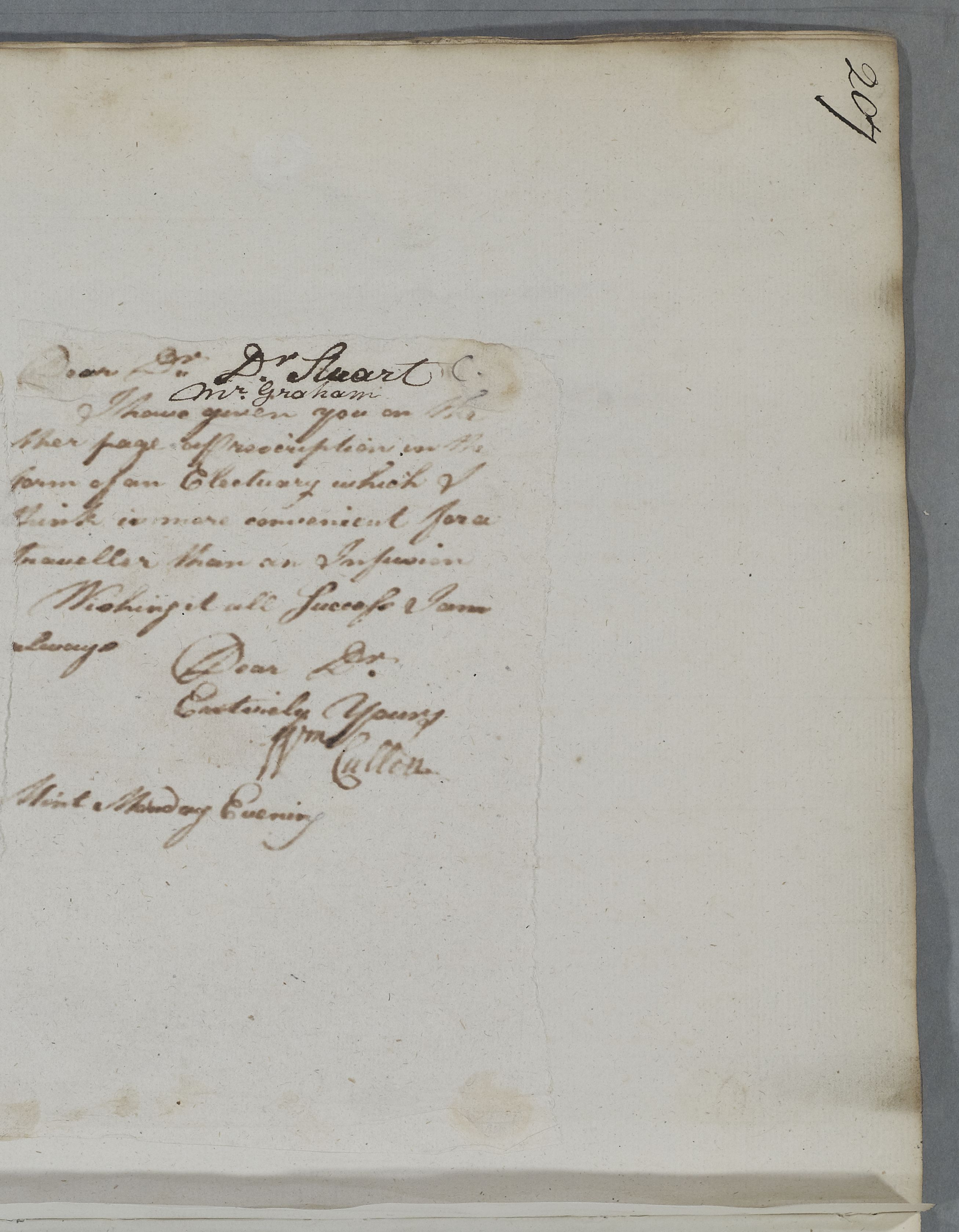 The Cullen Project | [ID:5839] From: Dr William Cullen (Professor ...