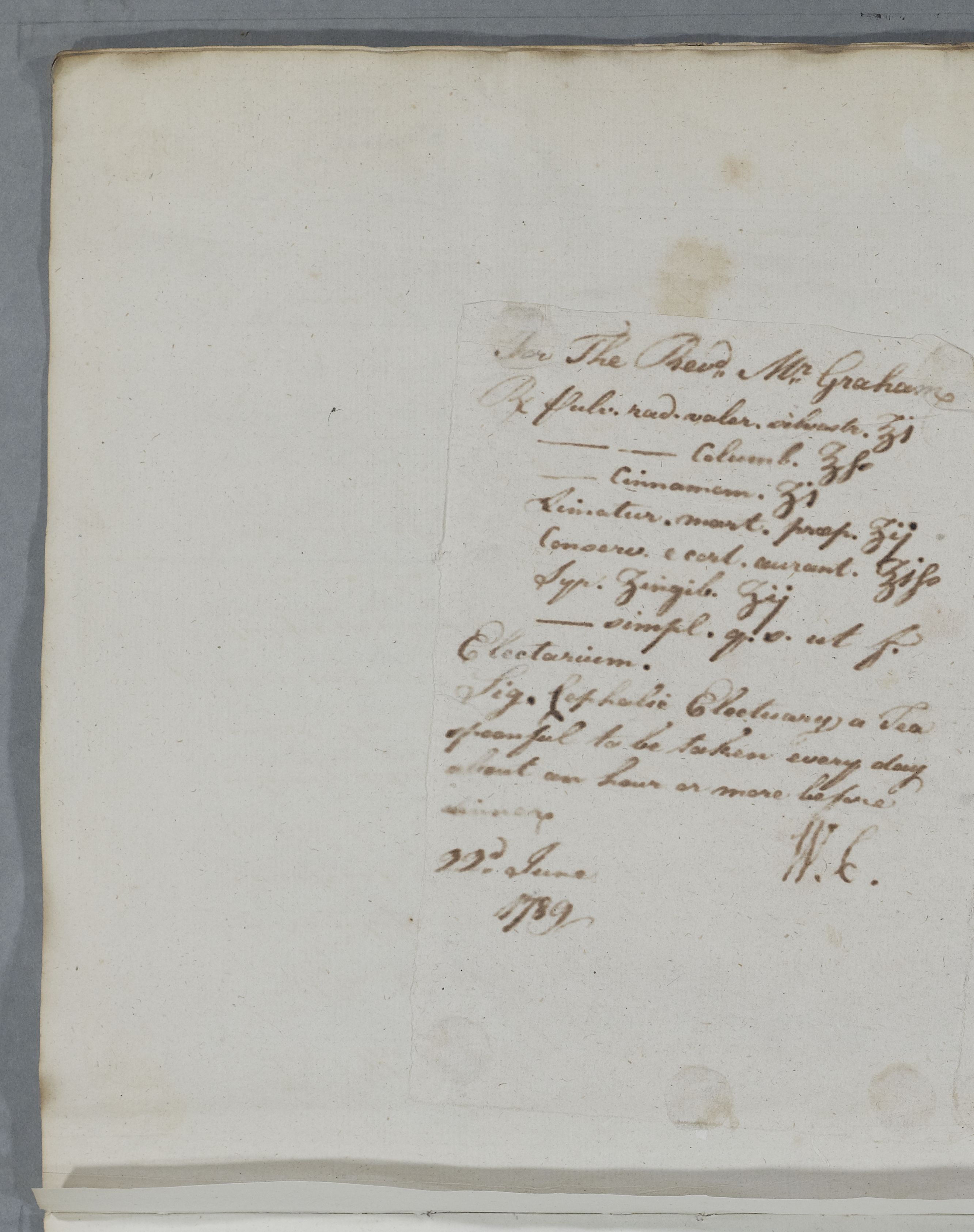 The Cullen Project | [ID:5839] From: Dr William Cullen (Professor ...