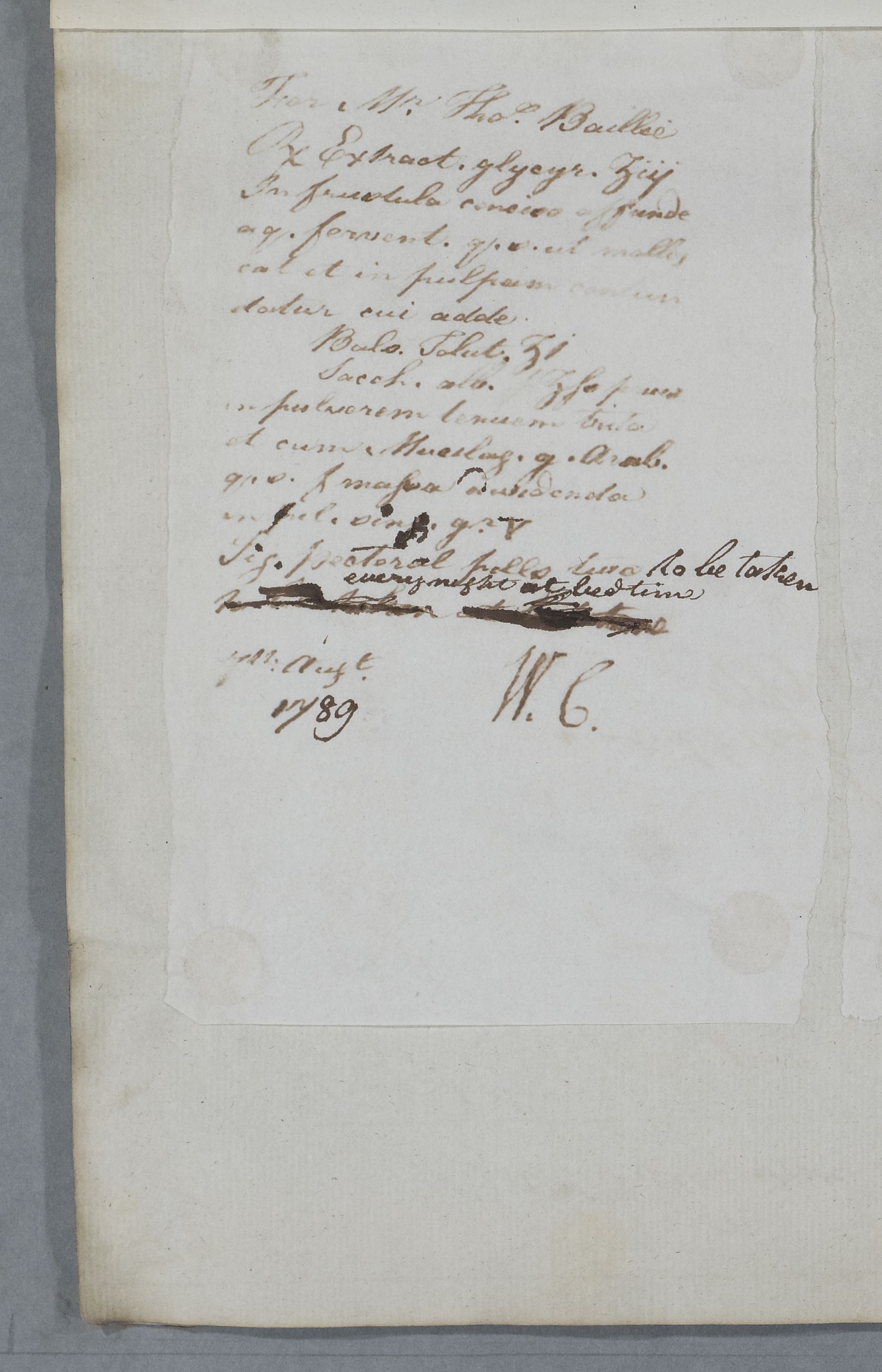 The Cullen Project | [ID:5870] From: Dr William Cullen (Professor ...