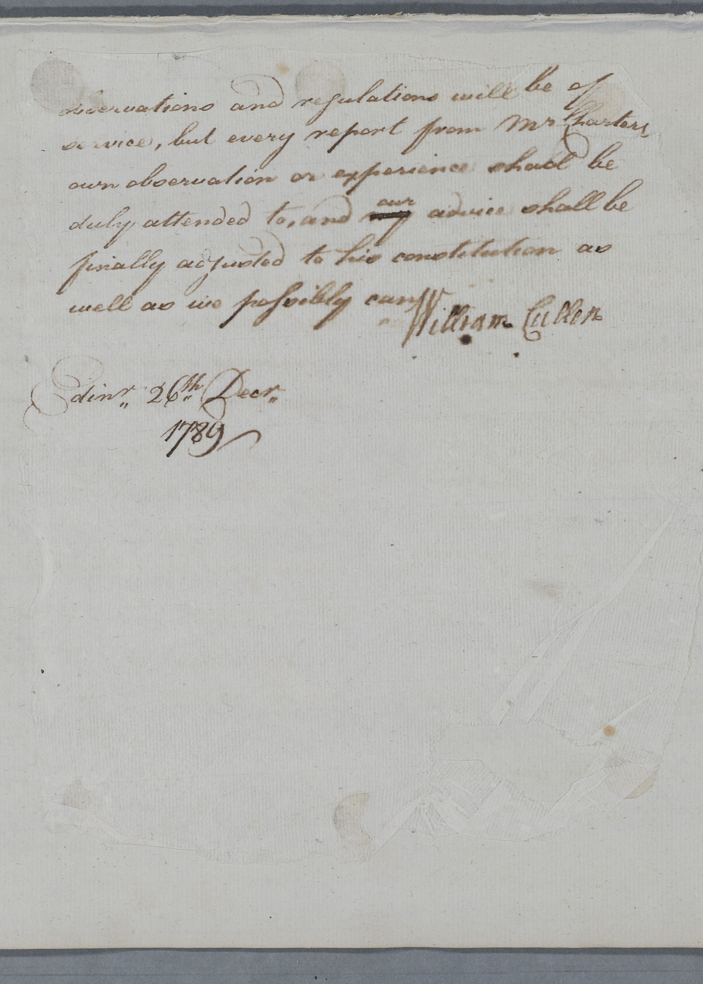 The Cullen Project | [ID:5923] From: Dr William Cullen (Professor ...