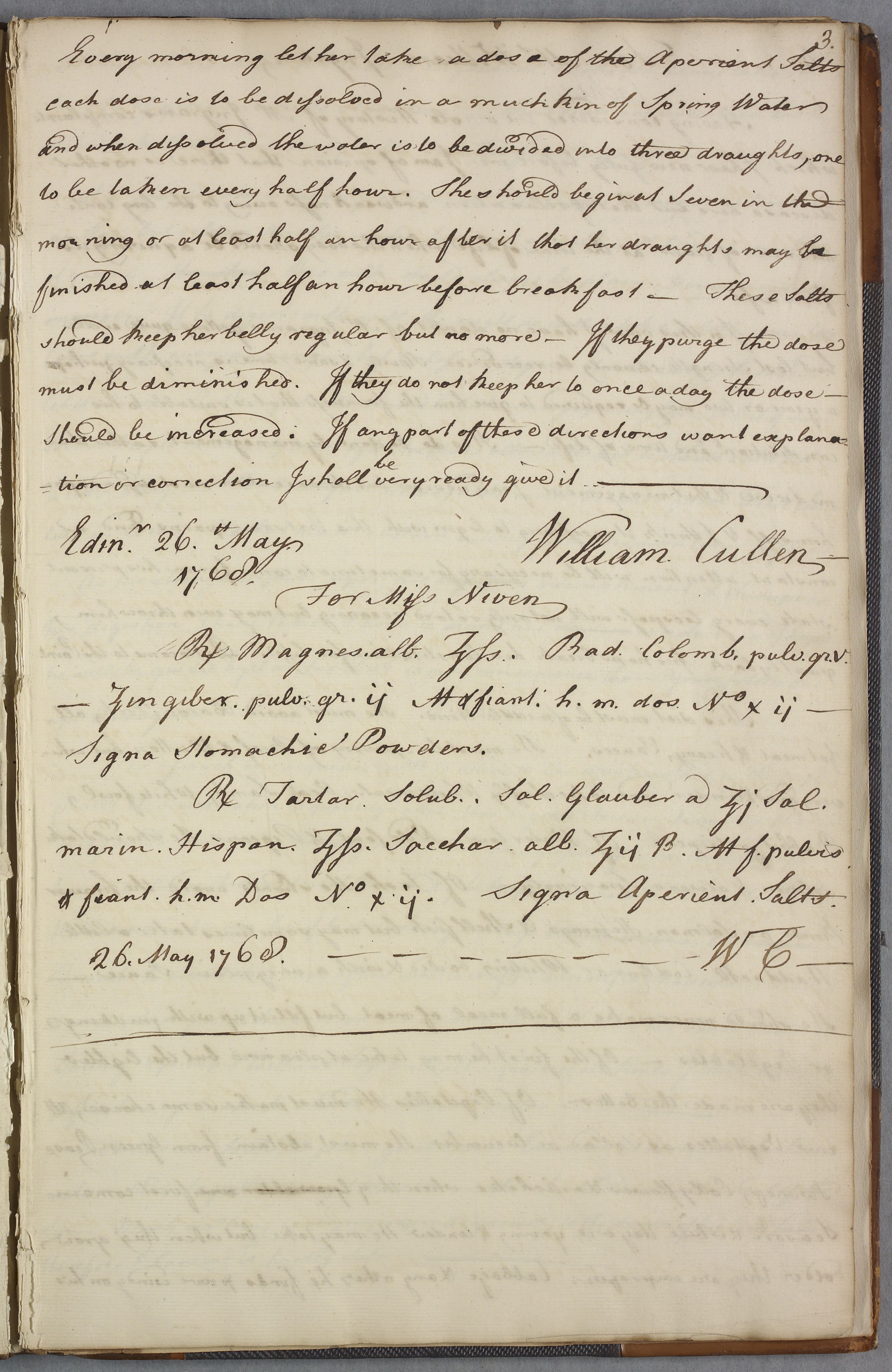 The Cullen Project | [ID:5963] From: Dr William Cullen (Professor ...