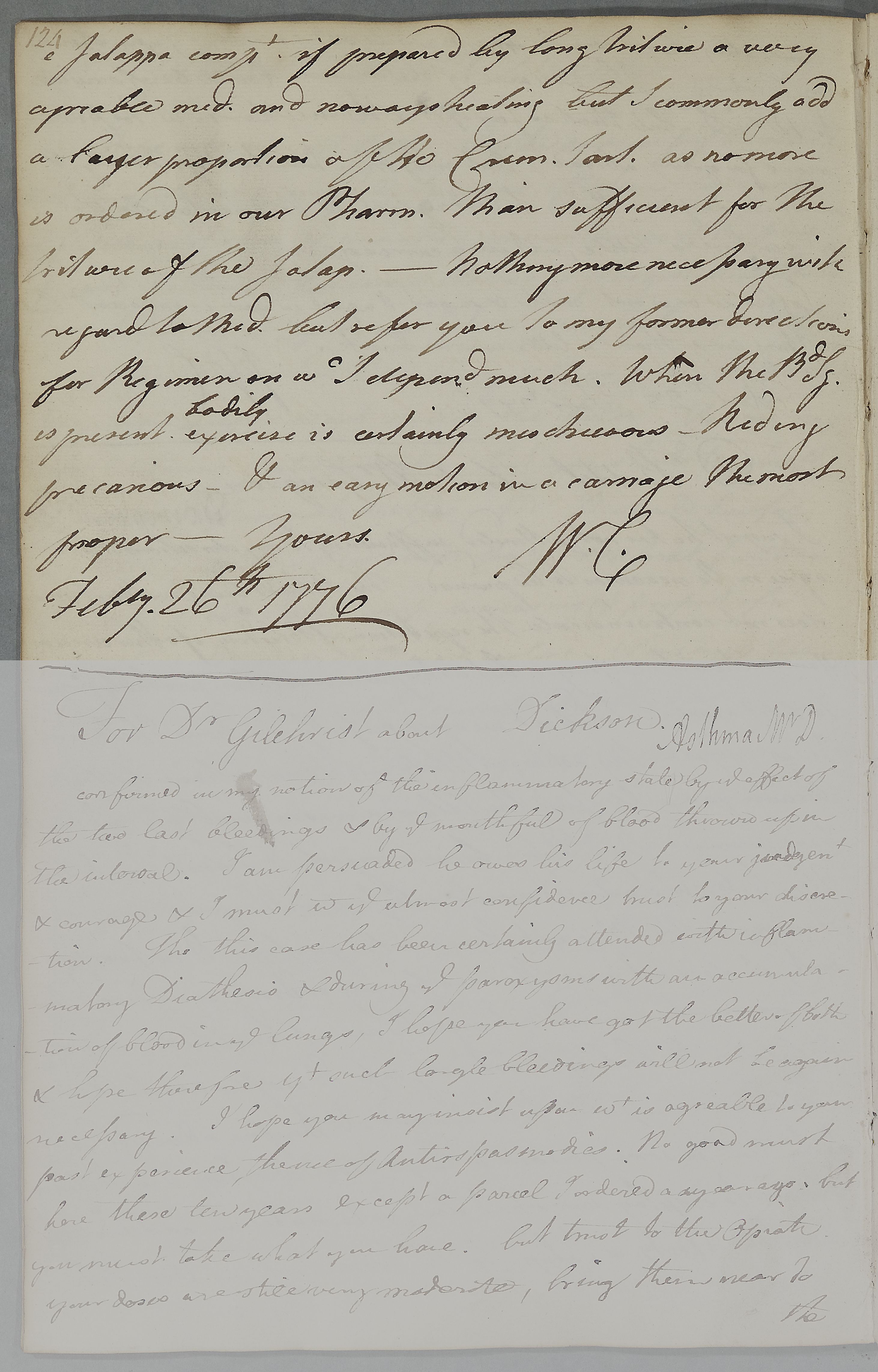 The Cullen Project | [ID:5982] From: Dr William Cullen (Professor ...