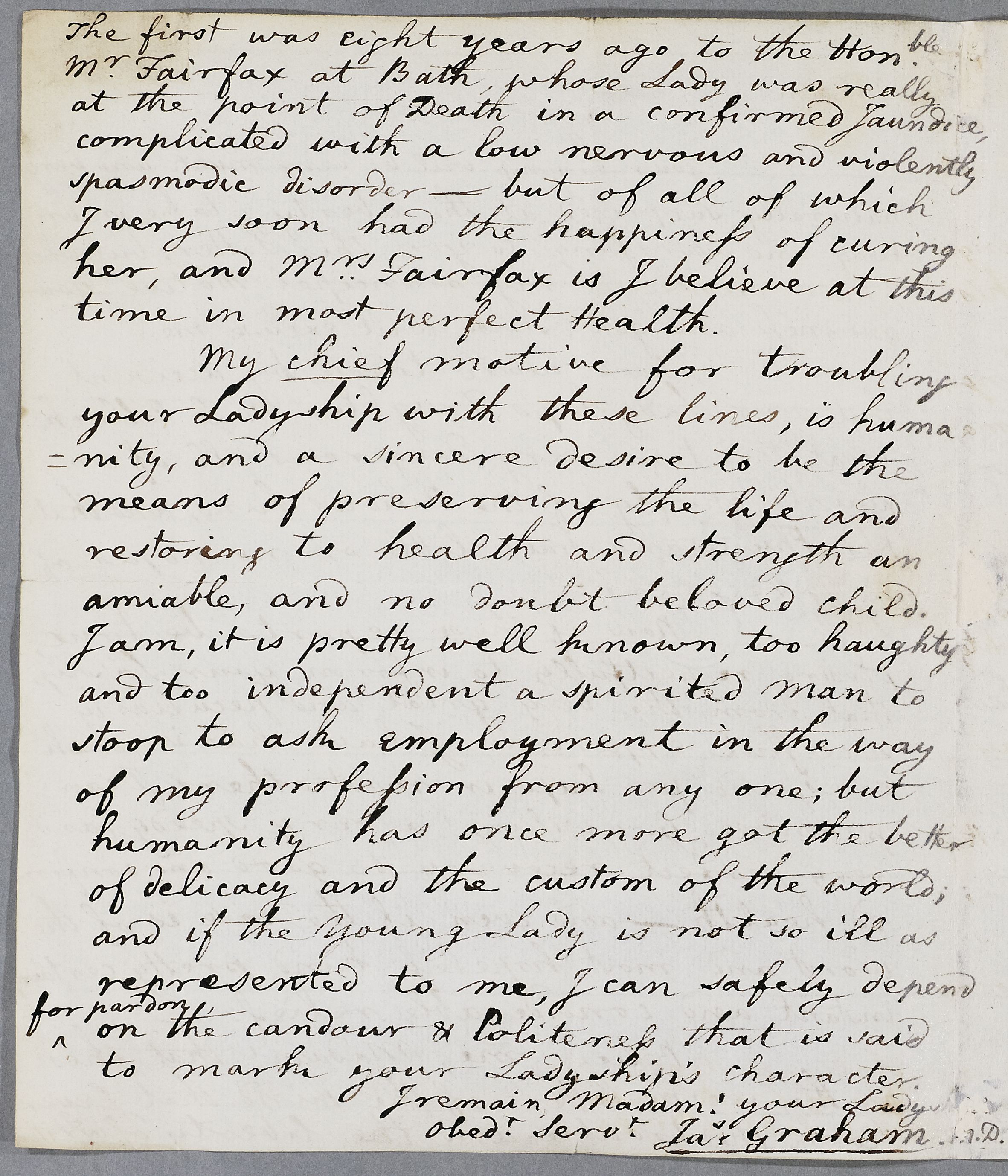 The Cullen Project | [ID:6012] From: Dr James Graham / To: Lady Pollock ...