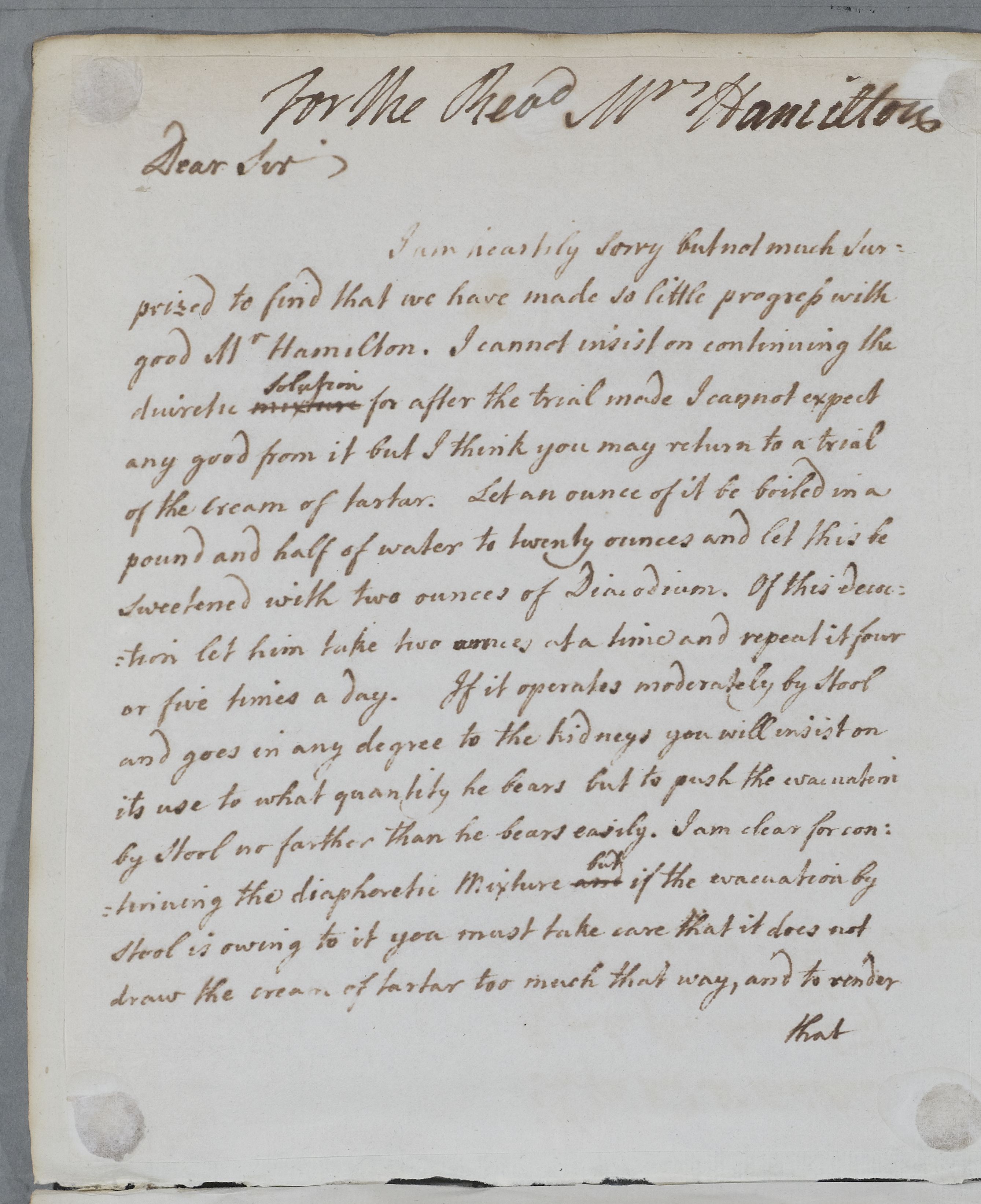 The Cullen Project | [ID:6256] From: Dr William Cullen (Professor ...