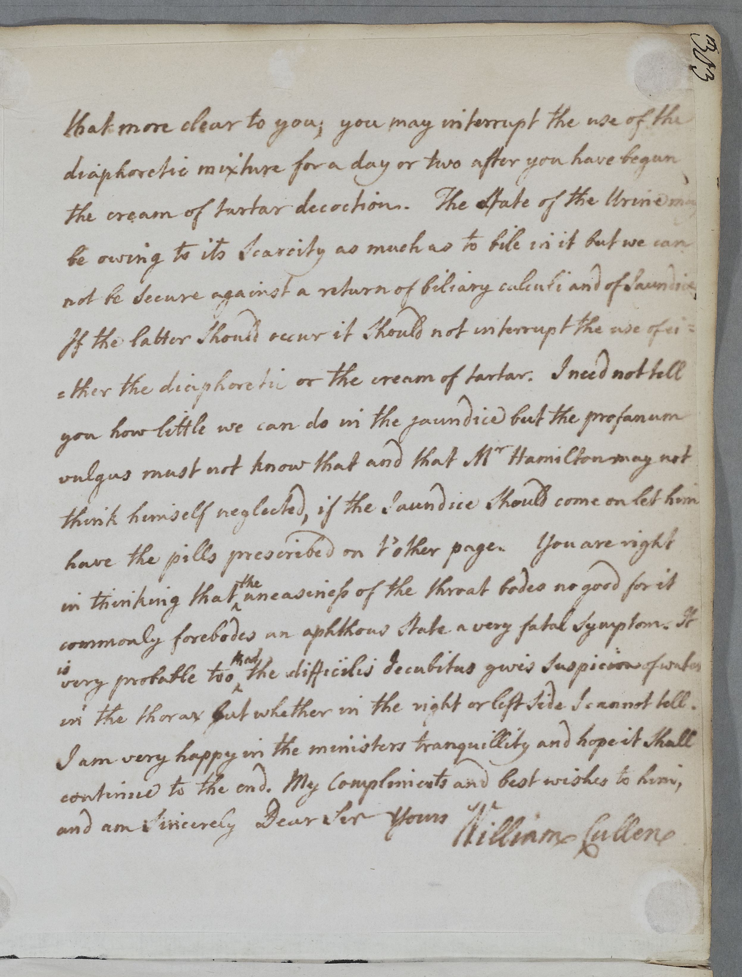 The Cullen Project | [ID:6256] From: Dr William Cullen (Professor ...