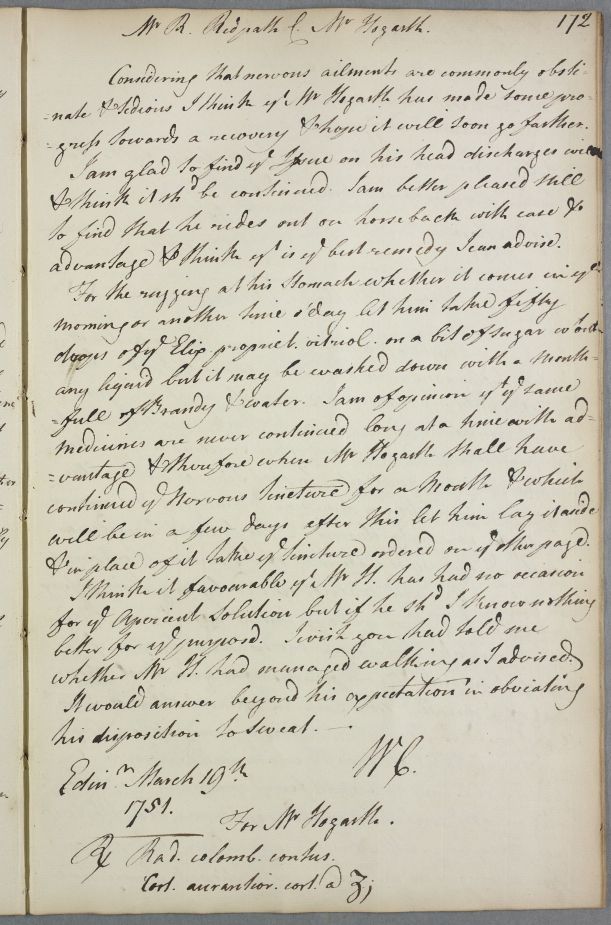 The Cullen Project | [ID:1098] From: Dr William Cullen (Professor ...