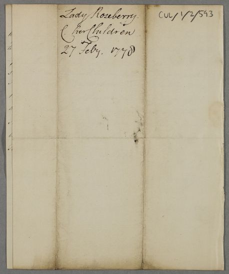 The Cullen Project | [ID:1499] From: Lady Mary Primrose (Vincent) (Lady ...