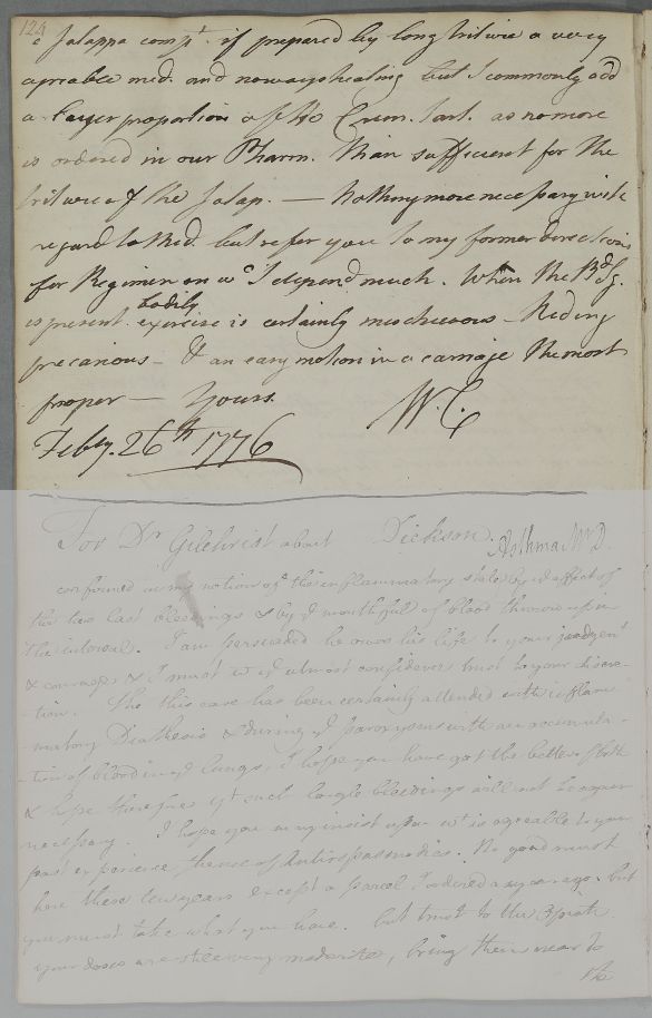 The Cullen Project | [ID:5982] From: Dr William Cullen (Professor ...